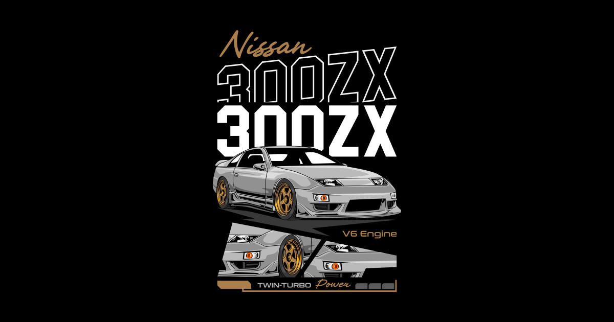 Nissan 300ZX Car - Nissan 300zx Car - Sticker | TeePublic