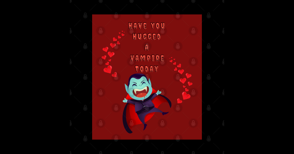 Hug A Vampire - Valentines Day - Sticker | TeePublic