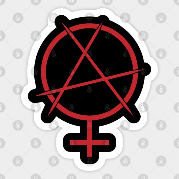 Feminist Anarchy Symbol - Womens Rights - Sticker | TeePublic