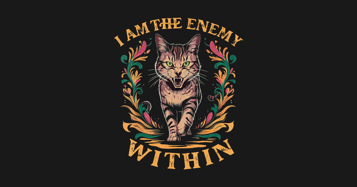 I Am The Enemy Within Cat Lady Kamala - I Am The Enemy Within - T-Shirt ...