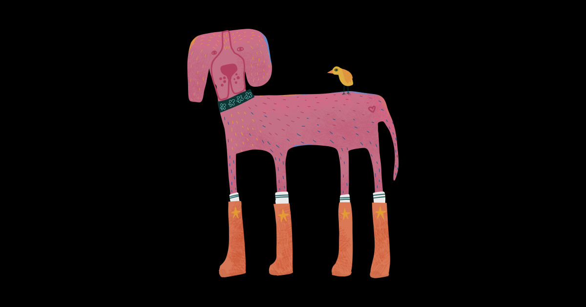 Pink Great Dane - Great Dane Dog - Sticker | TeePublic