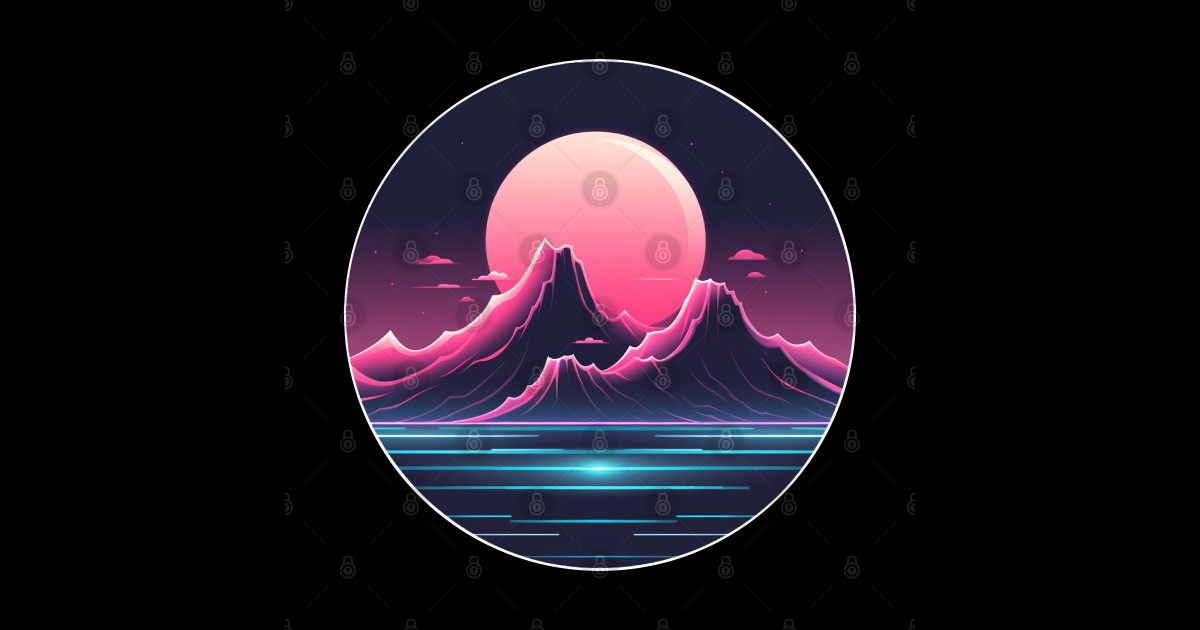 SynthWave - Synthwave - Sticker | TeePublic