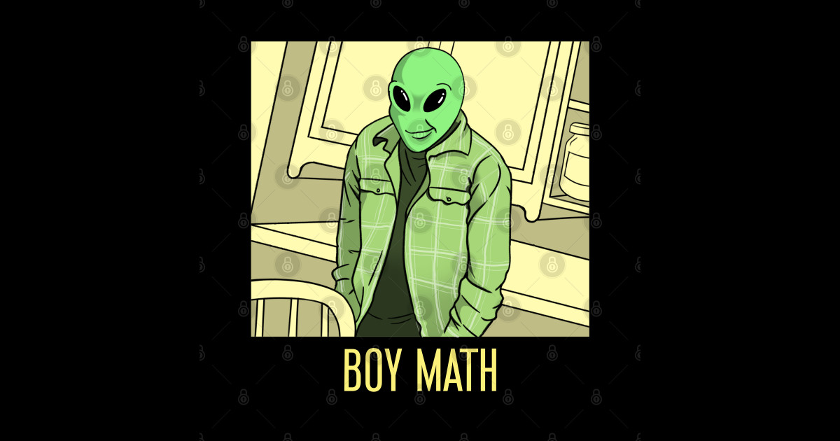 funny boy math meme, girl math - Boy Math - Sticker | TeePublic