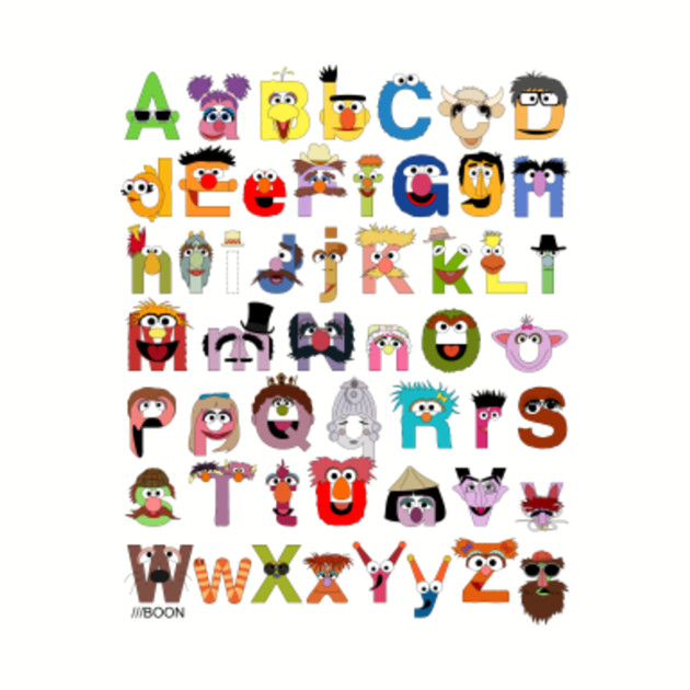Sesame Street Alphabet - Sesame Street - Kids T-Shirt | TeePublic