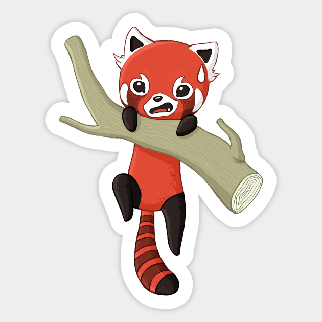 Red Panda - Panda - Sticker | TeePublic