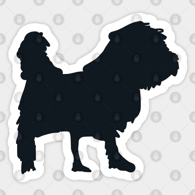 Ruff Dog Silhouette in Black - Dog Mom - Sticker | TeePublic