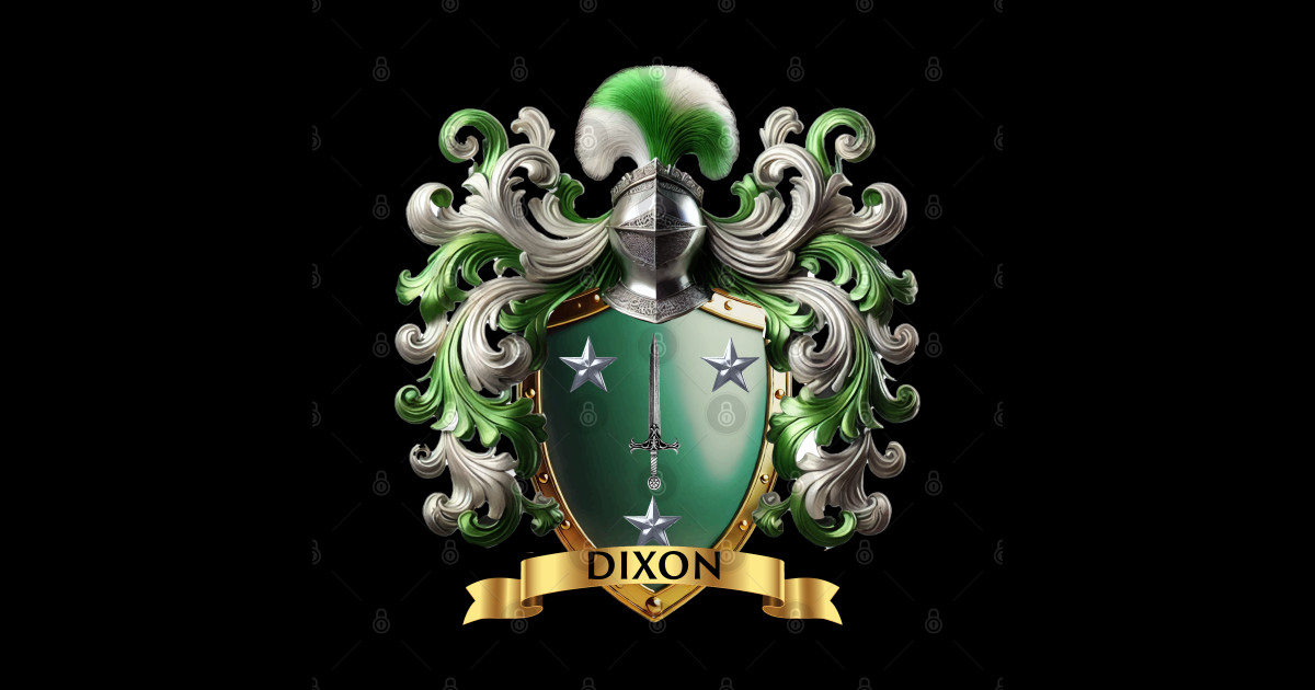 Dixon Family Crest – Authentic Heraldic Coat of Arms, Medieval Ancestry ...