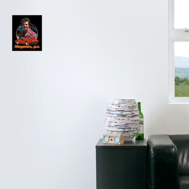 Vintage Tom Selleck Smile - Vintage - Posters and Art Prints | TeePublic