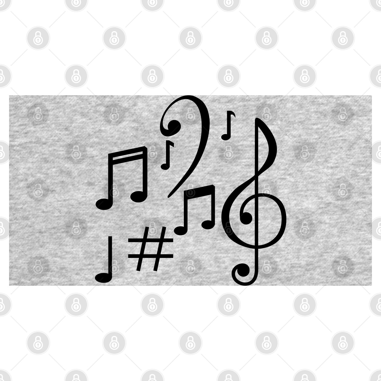 Musical Notes - Music - T-Shirt | TeePublic