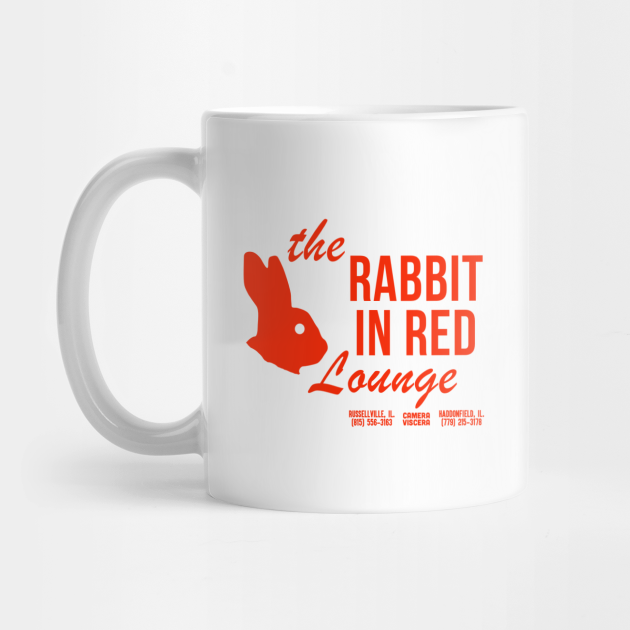 The Rabbit in Red Lounge - Halloween - Mug | TeePublic