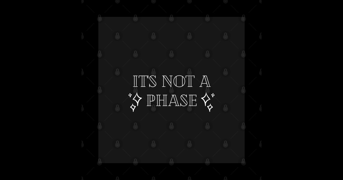 Not a phase - Emo - Sticker | TeePublic