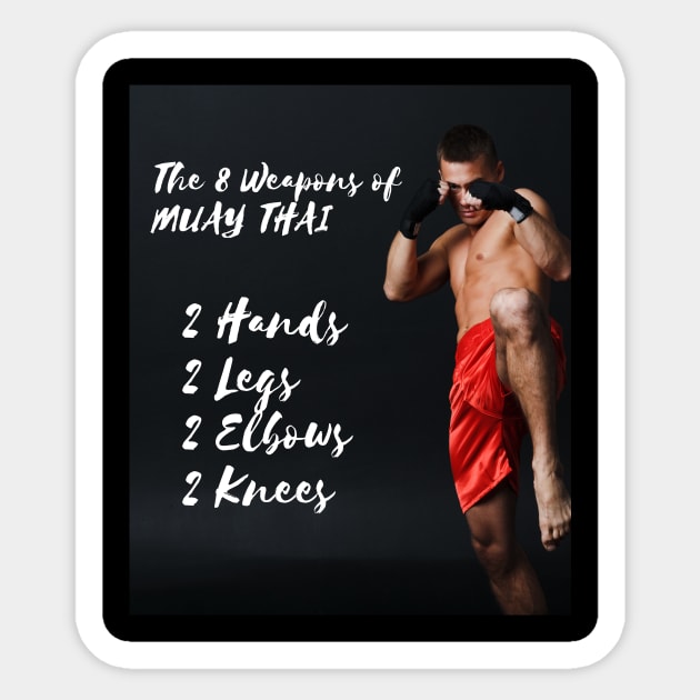 Muay Thai - Muay Thai - Sticker | TeePublic