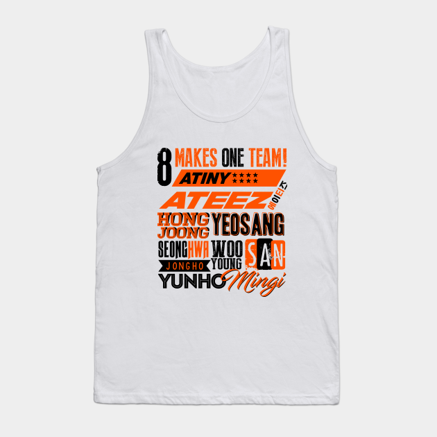 ATEEZ Font Collage - Ateez - Tank Top | TeePublic