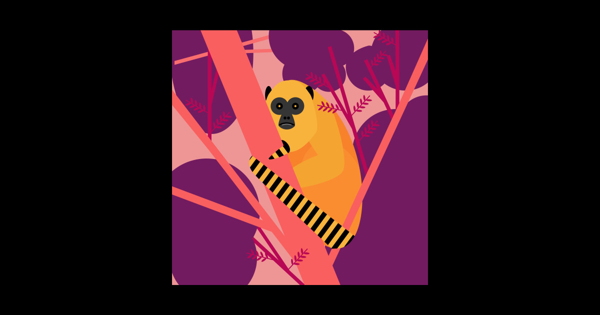 Gold Howler Monkey - Monkey - Posters and Art Prints | TeePublic