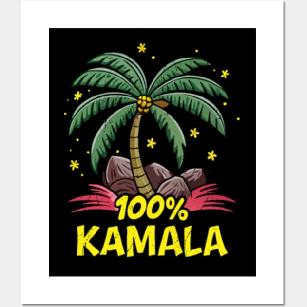 100% Kamala Harris coconut tree - Kamala Harris 2024 - Posters and Art ...