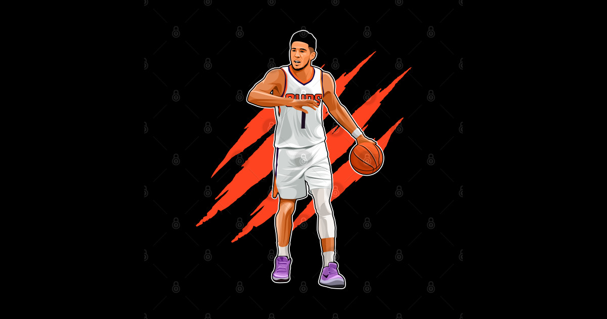 Devin Booker Controls The Ball #1 Claw - Devin Booker - Sticker | TeePublic