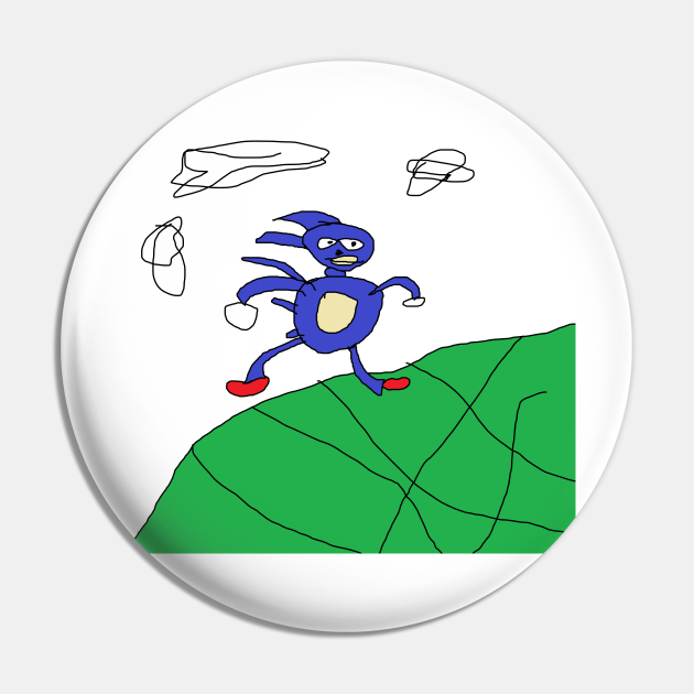sanic hegehog meme [Sonic Parody] - Sanic - Pin | TeePublic