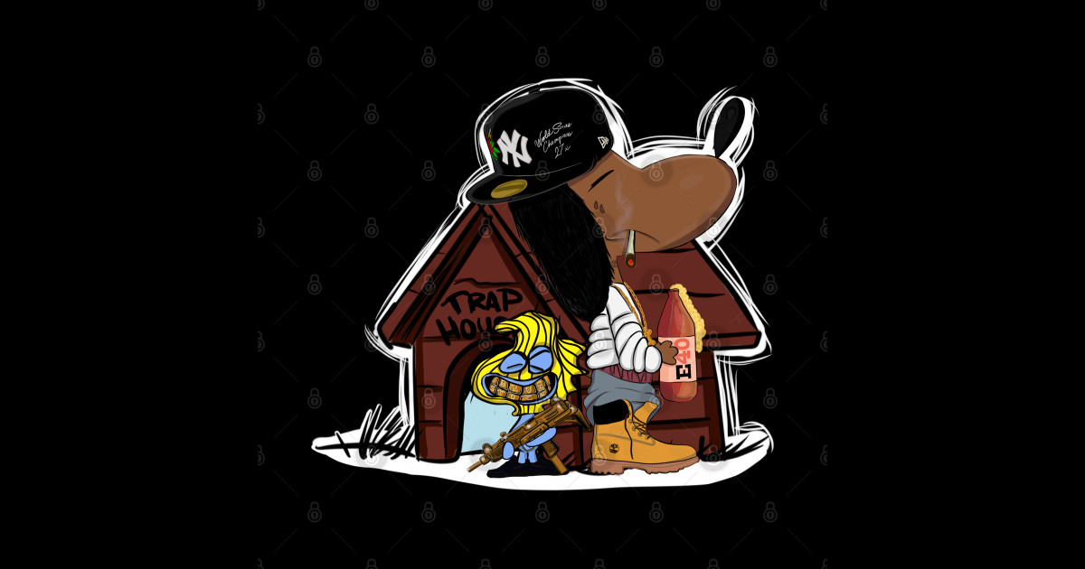 Trap House - Peanuts - Sticker | TeePublic