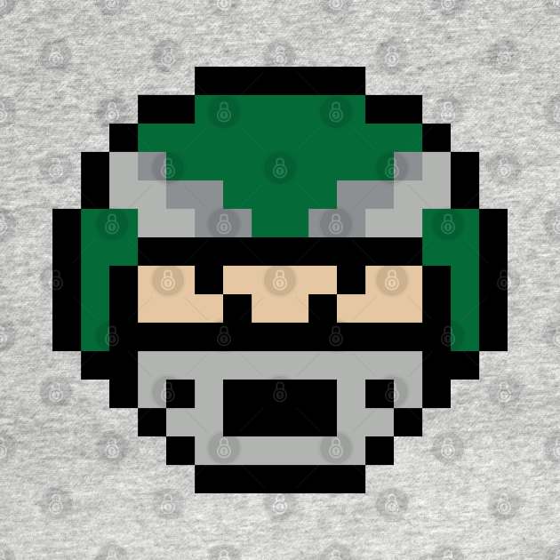 8-Bit Helmet - Philadelphia - Football - T-Shirt | TeePublic