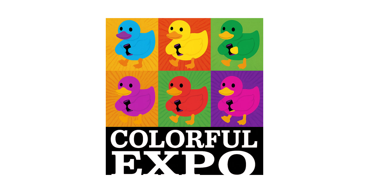 DukeFest 2025 – Colorful Duck Pop Art Parade - Rainbow Duck - T-Shirt | TeePublic