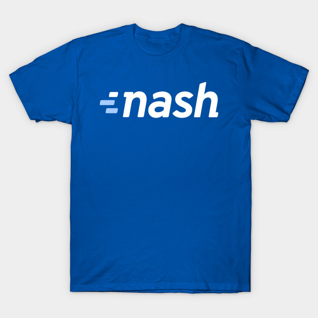 NASH Logo White - Nash - T-Shirt | TeePublic