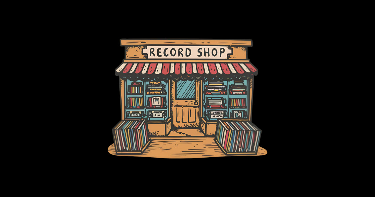 record shop - Record Shop - Sticker | TeePublic