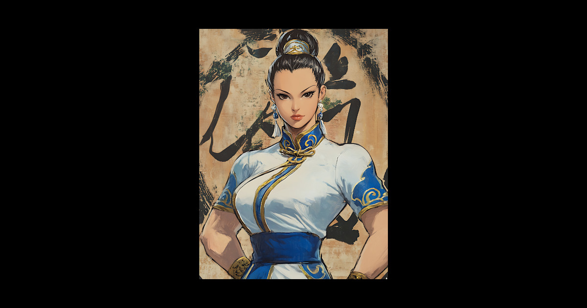 Chun Li Street Fighter Fanart - Chun Li - Sticker | TeePublic