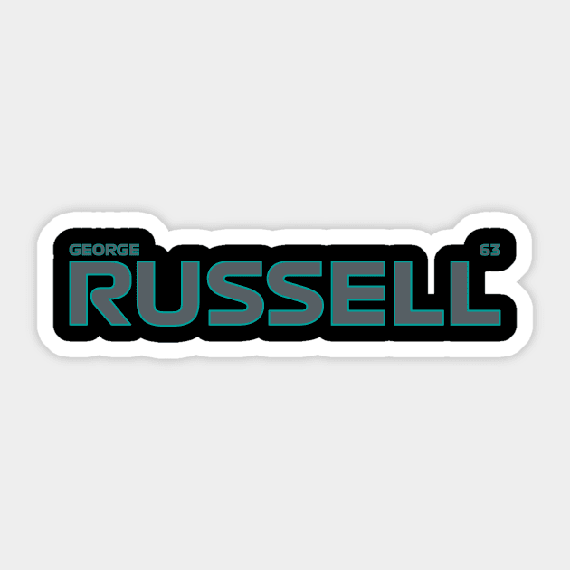 GEORGE RUSSELL 2023 - George Russell - Sticker | TeePublic