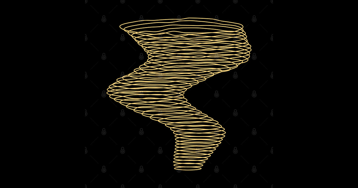 Typhoon Drawing - Lines - Sticker | TeePublic