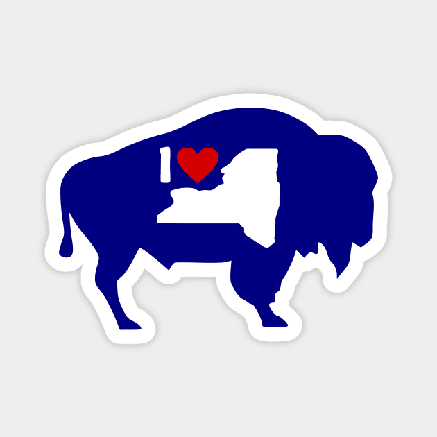 I Love Buffalo NY - Buffalo Ny - Magnet | TeePublic
