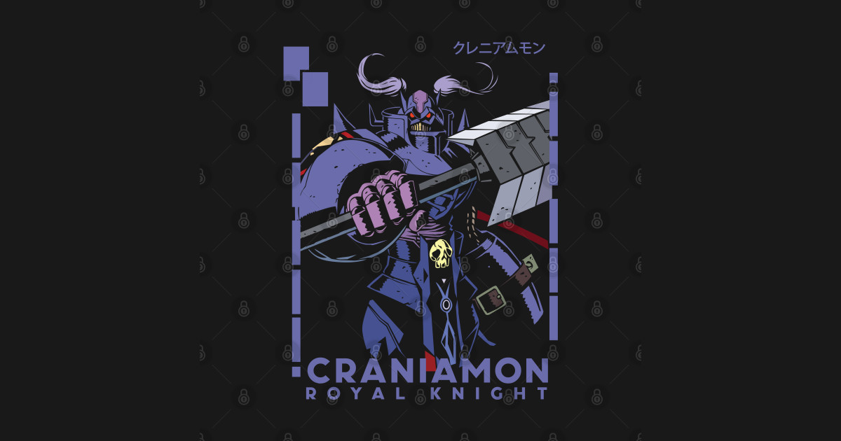 digimon royal knigh craniamon - Digimon - T-Shirt | TeePublic