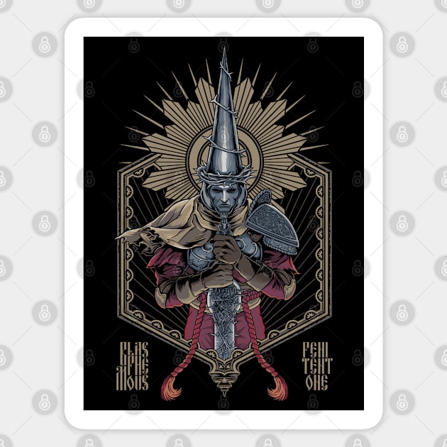 The Penitent One - Blasphemous - Sticker | TeePublic