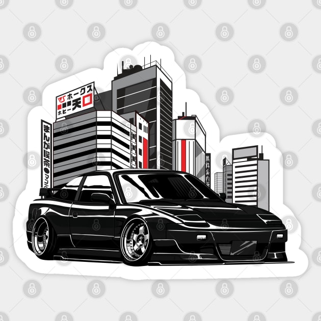 Nissan 240sx Black - Nissan 240sx S13 - Sticker | TeePublic