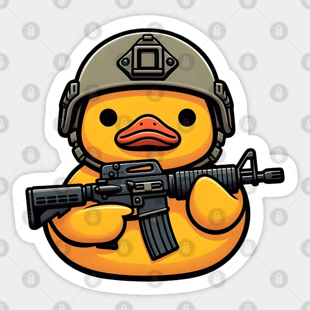 tactical Rubber Duck - Rubber Duck - Sticker | TeePublic