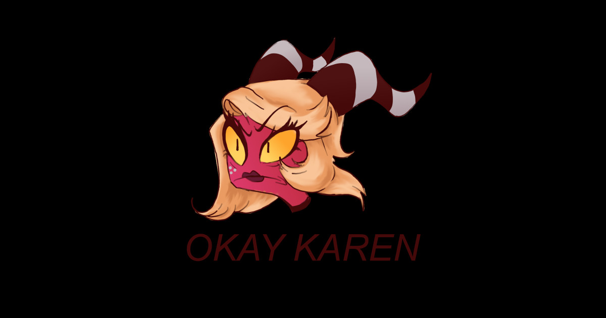 Okay Karen - Moxie in Drag - Helluva Boss Moxxie Imp Karen gray - Moxie ...