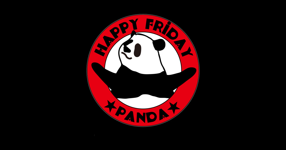 Panda’s Happy Friday - Pandas Happy Friday - Sticker | TeePublic