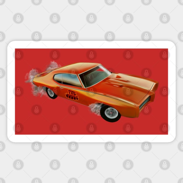 1969 Pontiac GTO Judge by MotorManiac - Pontiac Gto - Sticker | TeePublic