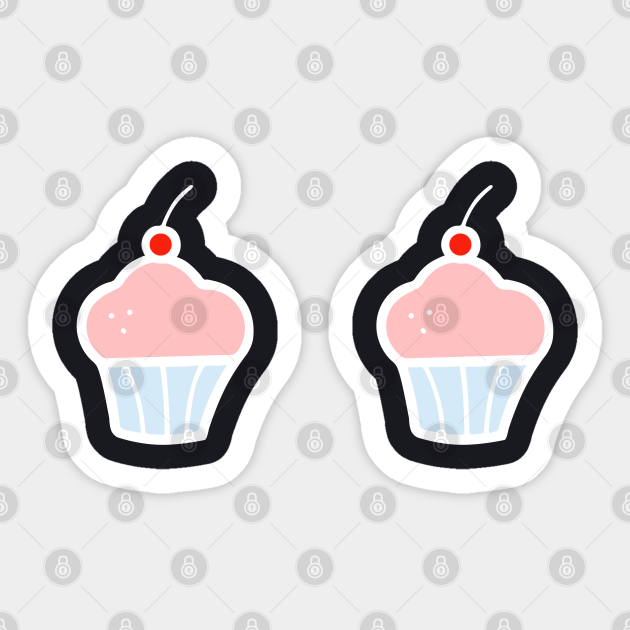 Funny Cupcake Boobs Fruits Boobs - Boobs Designs - Sticker | TeePublic