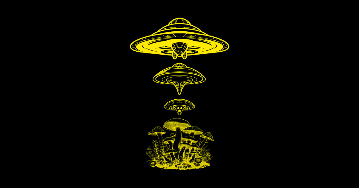 Alien Mushrooms shirt - Aliens - Sticker | TeePublic