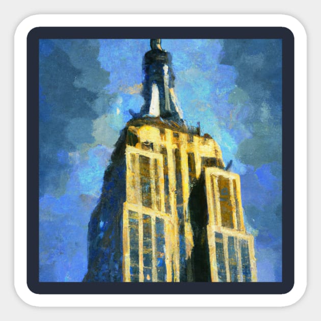 Empire State Building - Empire State Building - Sticker | TeePublic