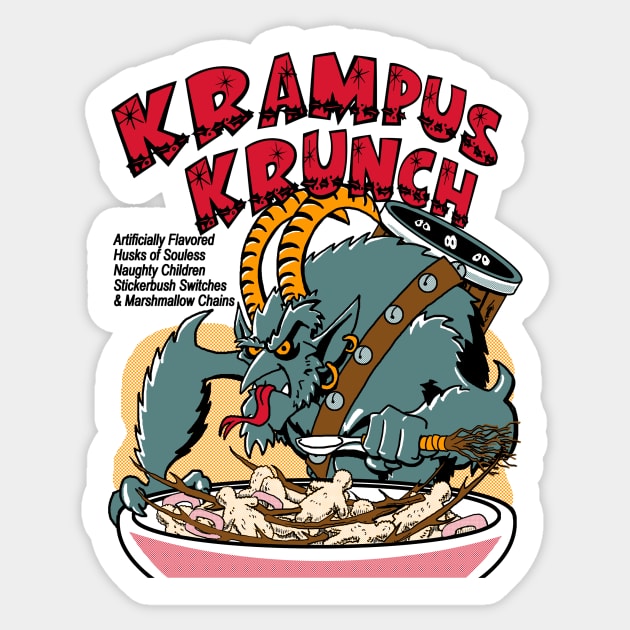 Krampus Krunch - Krampus - Sticker | TeePublic