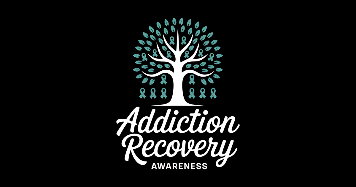 Tree Teal Ribbon Addiction Recovery Awareness - Awareness - Sticker ...