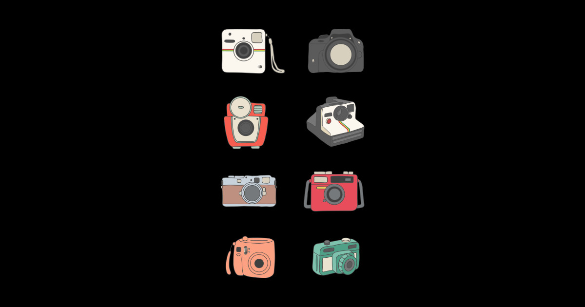 Cameras Sticker Pack 1 - Camera - Sticker | TeePublic