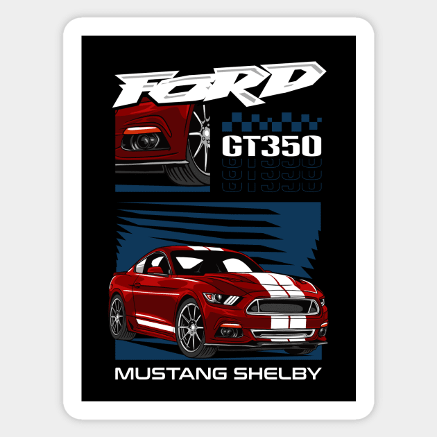 Iconic Mustang GT350 Car - Iconic Mustang Gt350 Car - Sticker | TeePublic