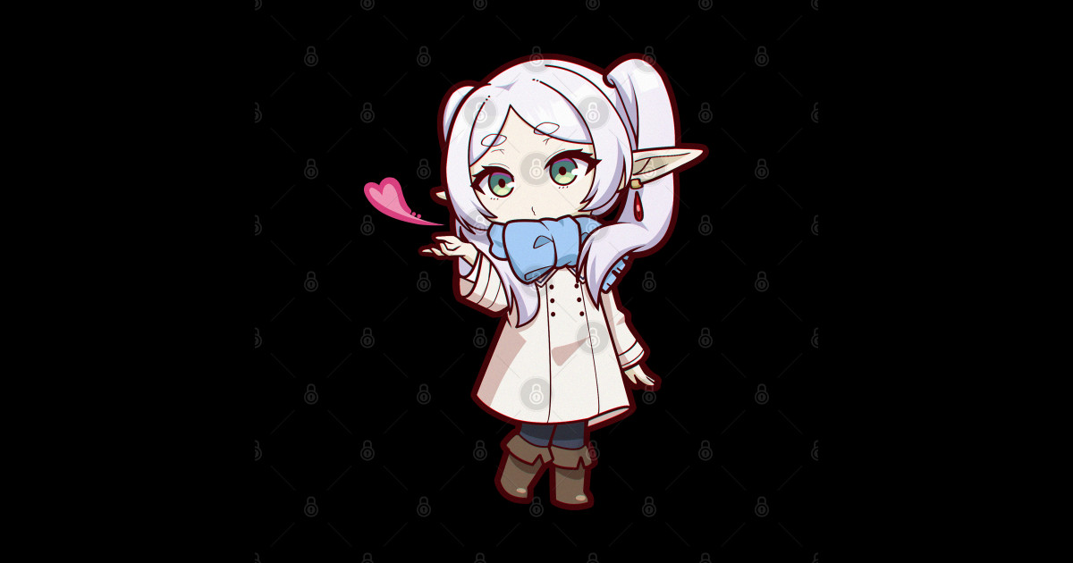 Frieren - Flying Kiss - Frieren - Posters and Art Prints | TeePublic