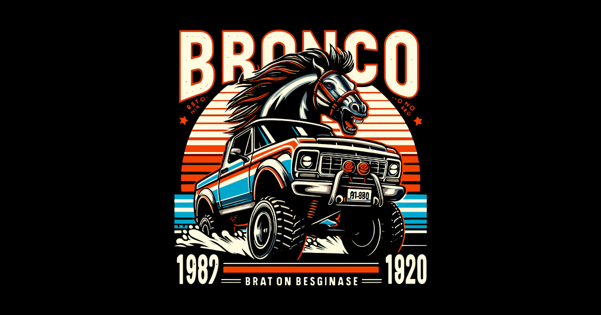 Retro Bronco - Bronco - Sticker | TeePublic