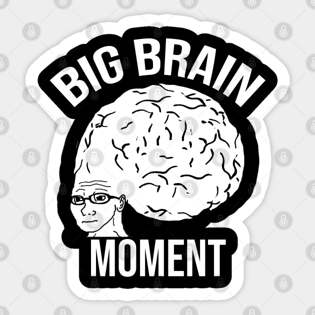 Big Brain Moment - Meme - Sticker | TeePublic