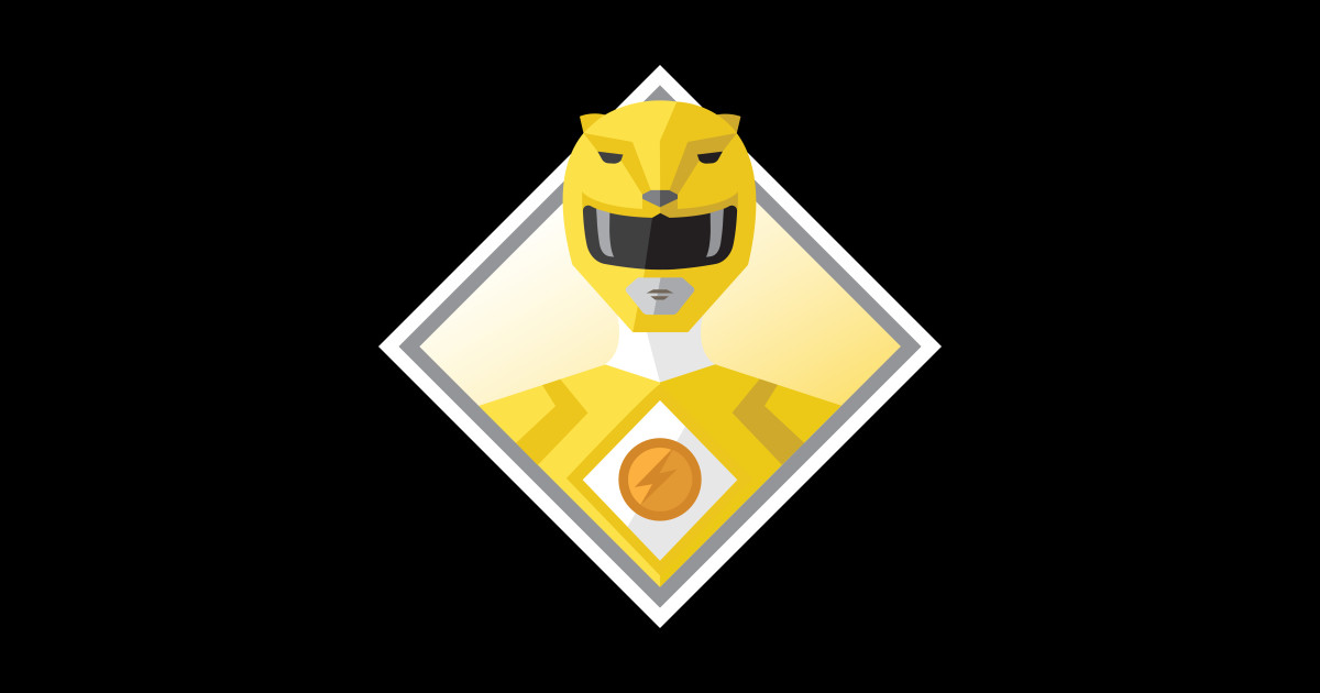 Yellow Saber-tooth Tiger Ranger - Mighty Morphin Power Rangers ...