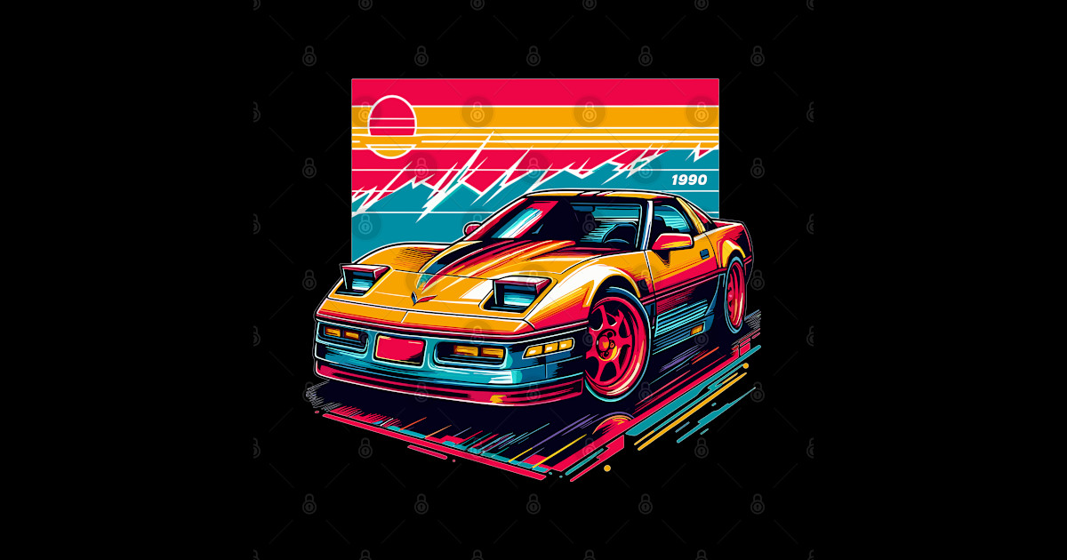Corvette C4 - Corvette C4 - Sticker | TeePublic