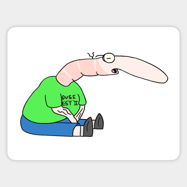 Shrimp (Smiling Friends) - Smiling Friends - Sticker | TeePublic